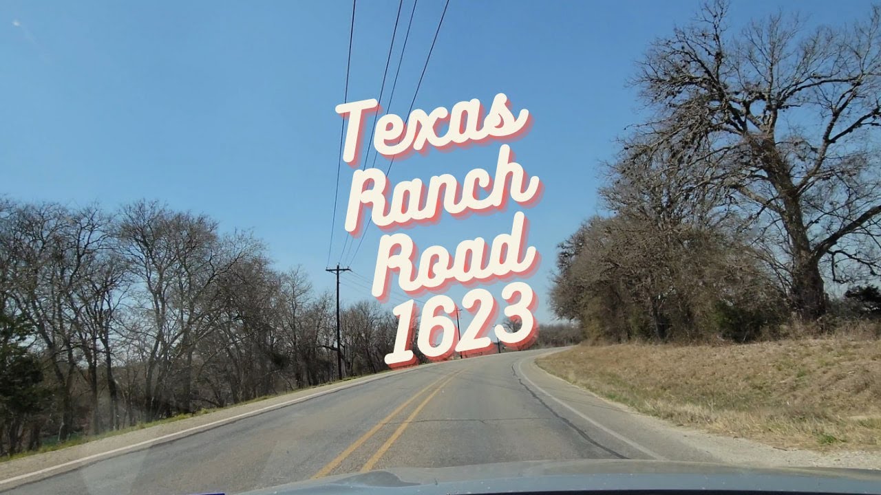 Texas Back Roads | Texas Ranch Road 1623 West | ASMR Road Trip ...