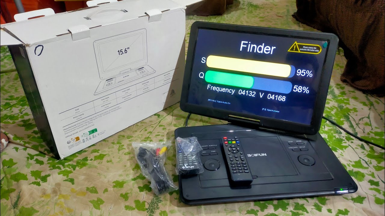 17" dvd satellite finder order done - YouTube