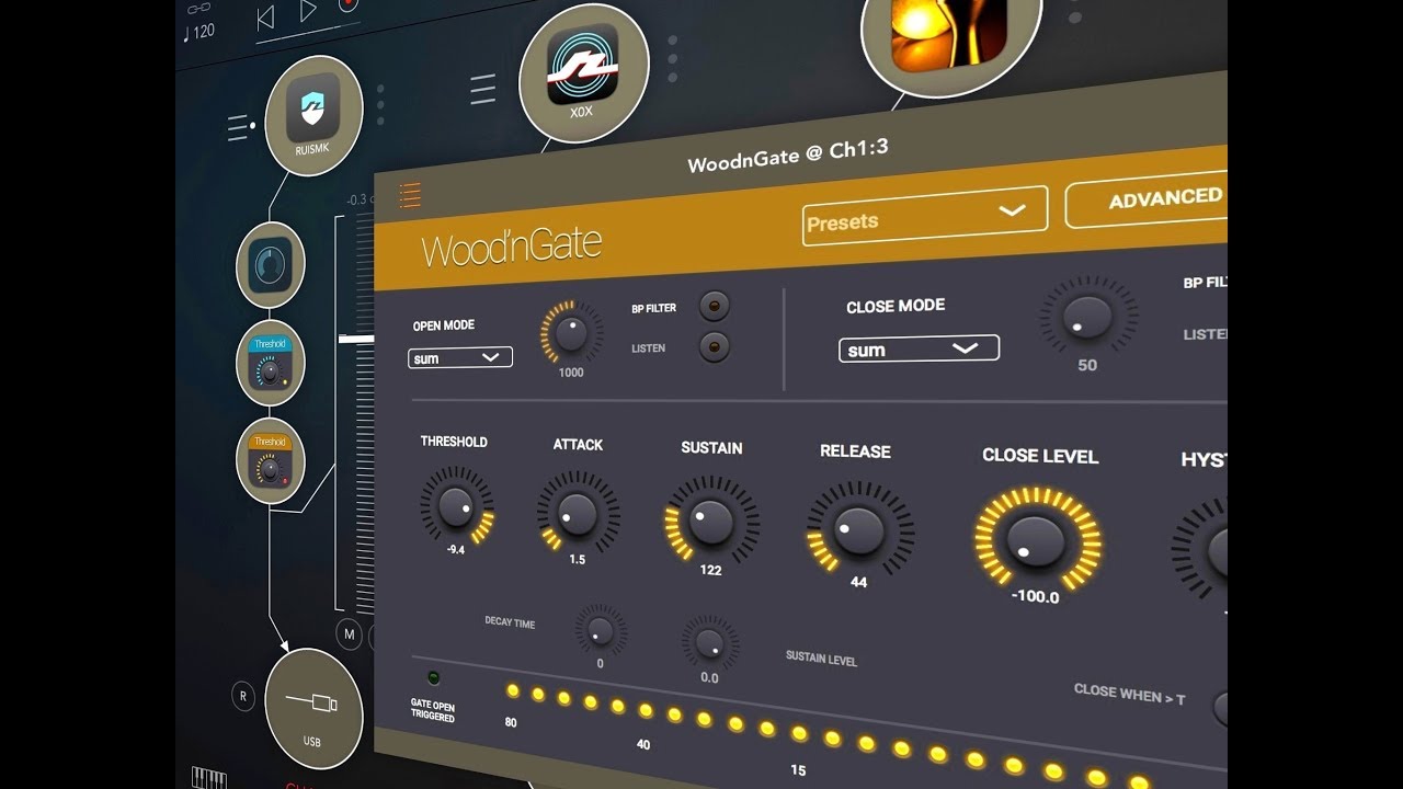 WoodnGate - AUv3 Audio Gate - Demo for the iPad - YouTube