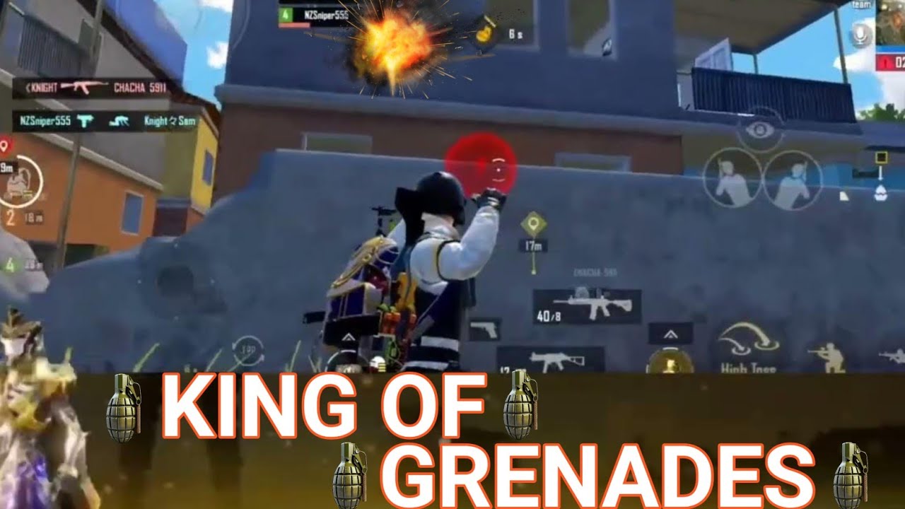 200 IQ GRENADE MONTAGE BGMI | HR BABA GAMING | Bgmi Grenade King - YouTube
