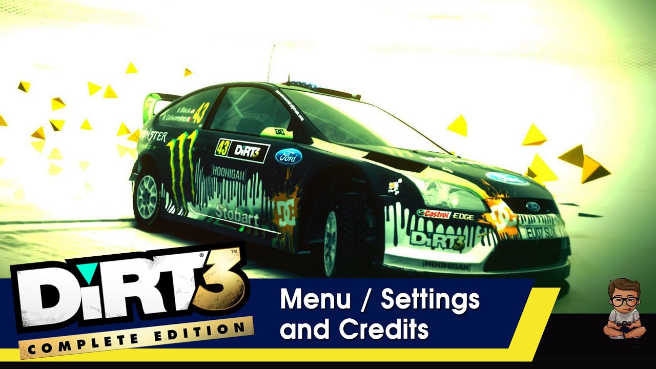 Dirt 3 - Menu / Settings and Credits - YouTube