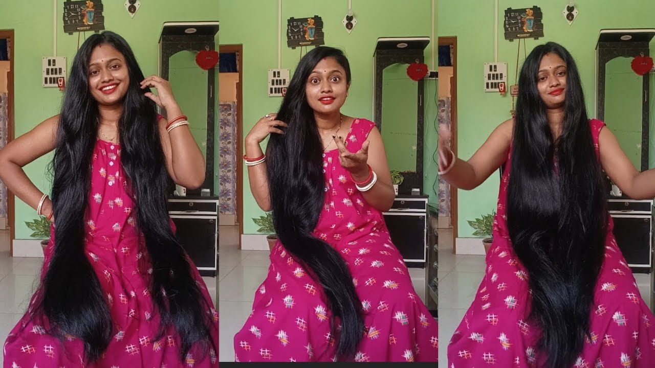 How to comb long & thick thair/Long hair combing video - YouTube