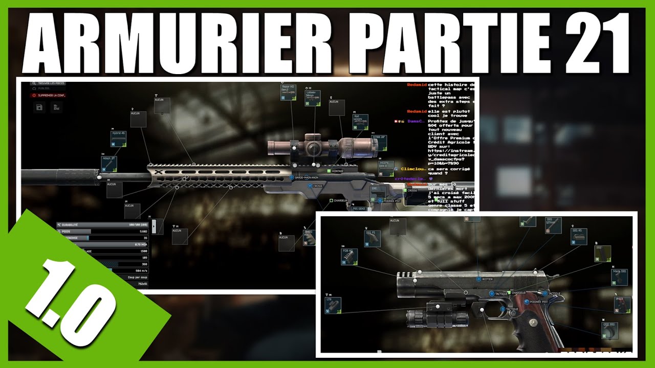 ARMURIER PARTIE 21 [1.0] | M700 M1911- Escape From Tarkov FR (Gunsmith ...