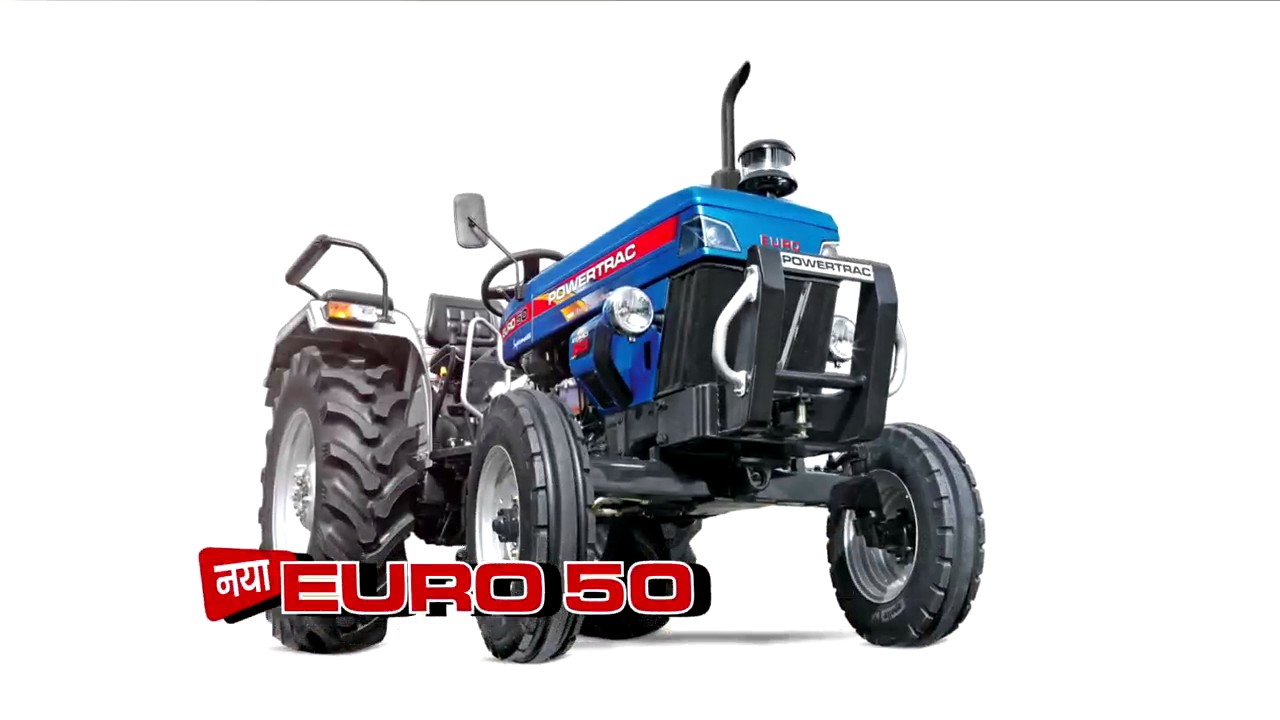 Powertrac Euro 50 ,POWERTRAC, power full tractor, EURO 50 demo - YouTube