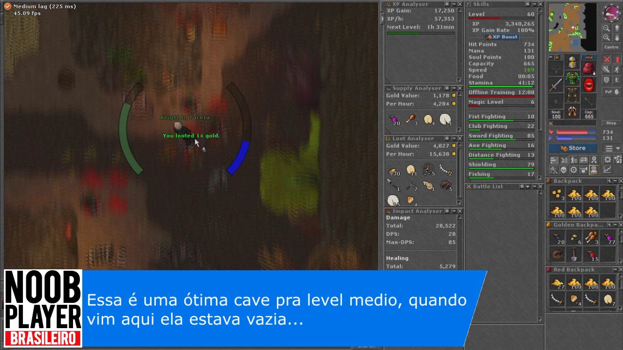 Tibia | Corym's Cave Venore - FREE HUNT 40+ - YouTube