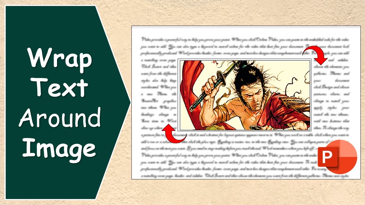 How to Wrap Text Around a Picture or a Shape in PowerPoint - YouTube