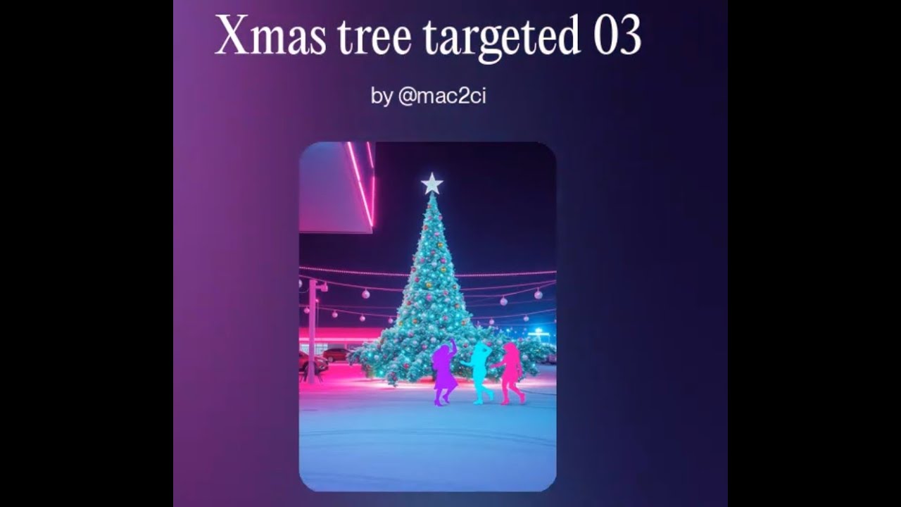 Emiru, Bonnie, and Cinna and a bigger more detailed Christmas tree song ...