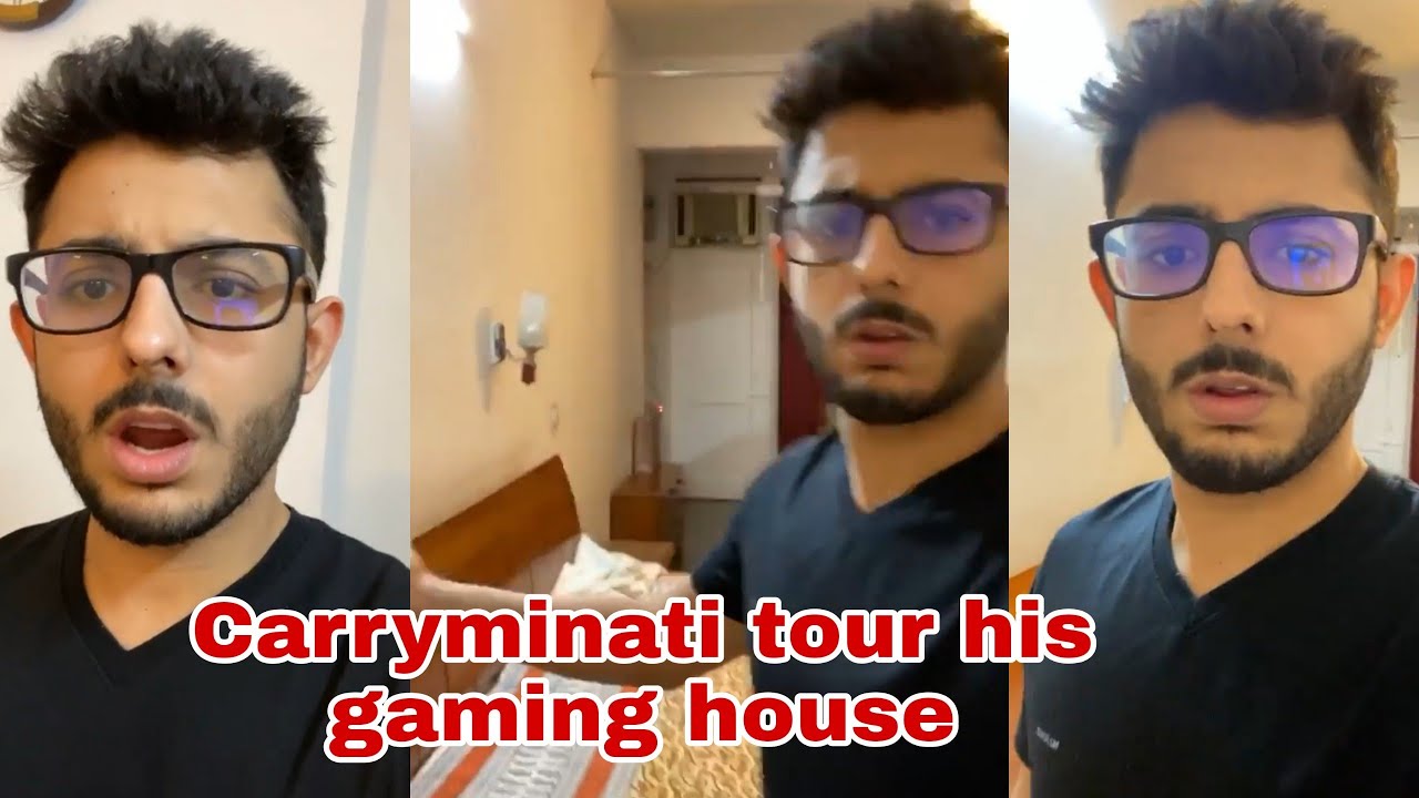 Carryminati tour his gaming house, Carryminati gaming kamra ...