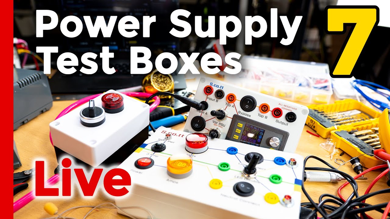 Power Supply Test Boxes - Part 7 of 7 (Livestream) - YouTube