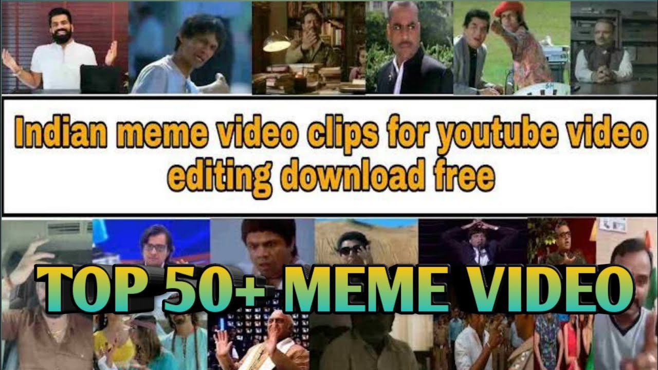 Top 50+ Memes video clips for YouTube video editing||Gaming video ...