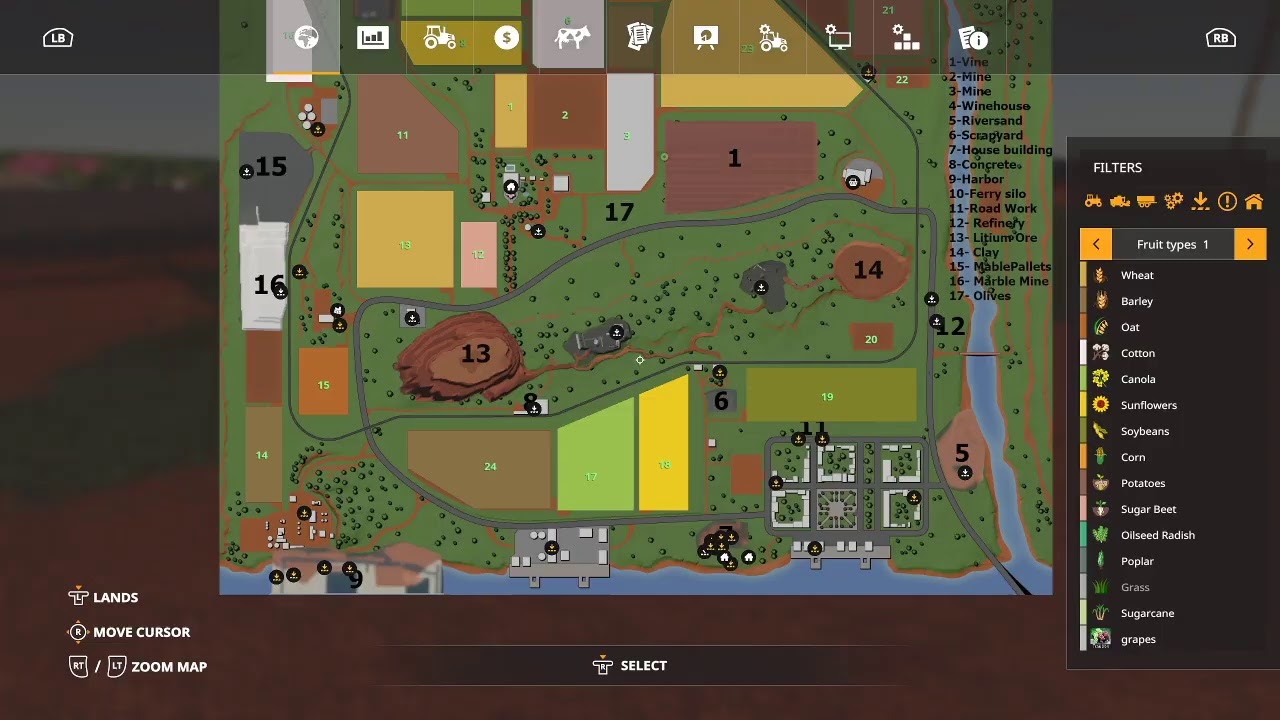 FS19 - 4x flat map by Agrar - YouTube