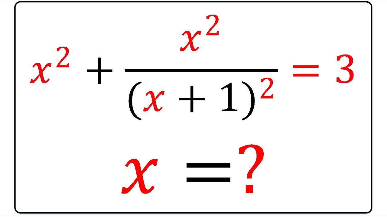 Cracking the Code: Solving an Olympiad-Level Algebra Problem - YouTube