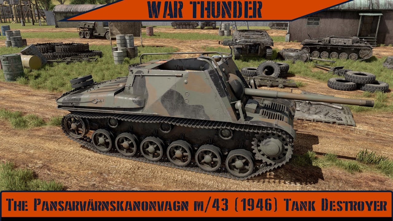 War Thunder - The Pansarvärnskanonvagn m/43 (1946) Tank Destroyer - YouTube