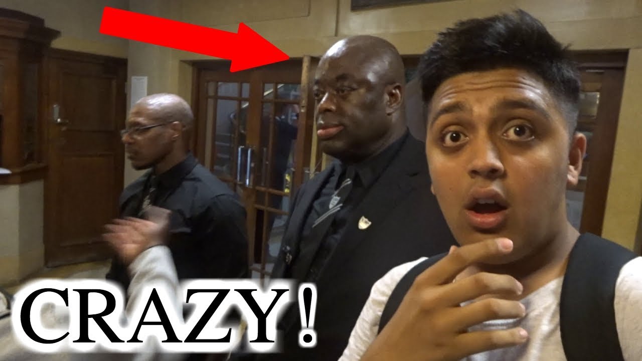 ATTACKED BY A SECURITY GUARD AT KSI vs. LOGAN PAUL !!! - YouTube