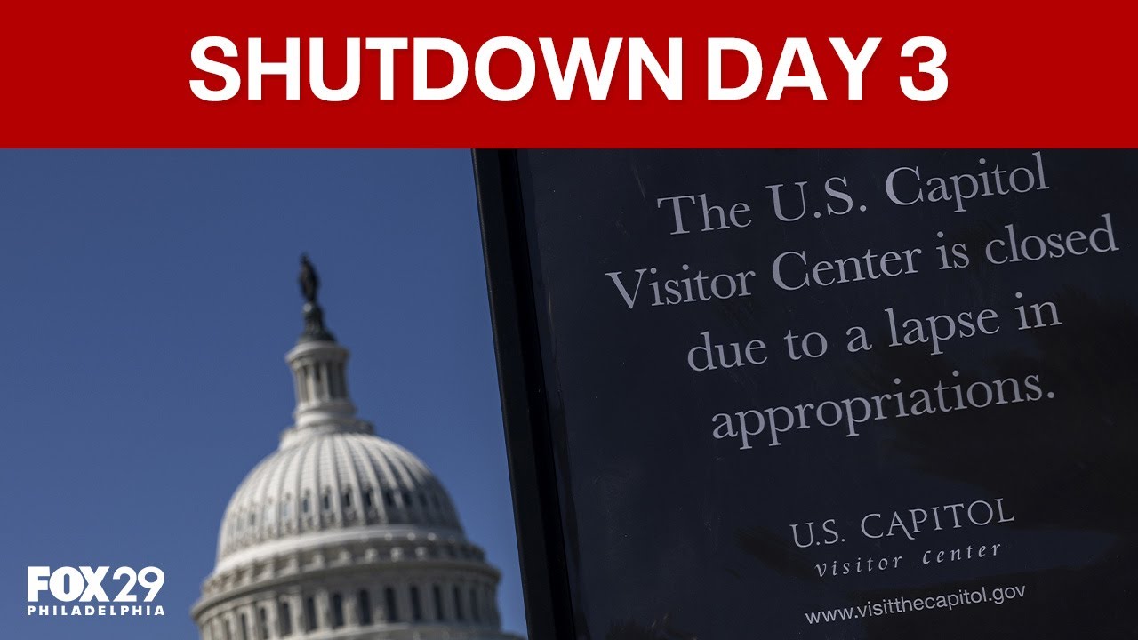 Government shutdown enters day 3 as Trump threatens permanent cuts ...