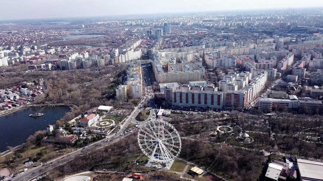 Cateva cadre filmate cu drona in zona Lacul Tei, Bucuresti - YouTube