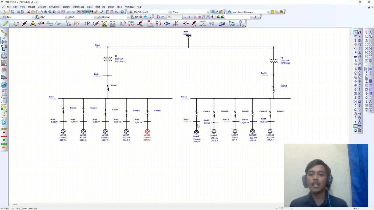 Simulasi ETAP LOAD FLOW dan SHORT CIRCUIT - YouTube