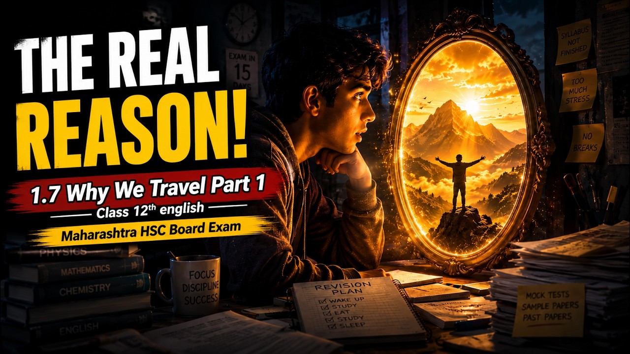 Why We Travel | Class 12 English | Maharashtra HSC Board 2026 | Chapter ...