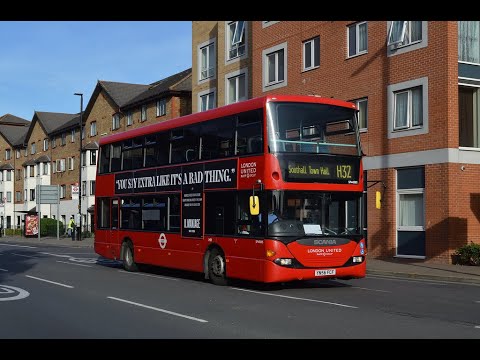H32 Full Route Visual {FRV} Hounslow Bus Station - Southall Town Hall ...