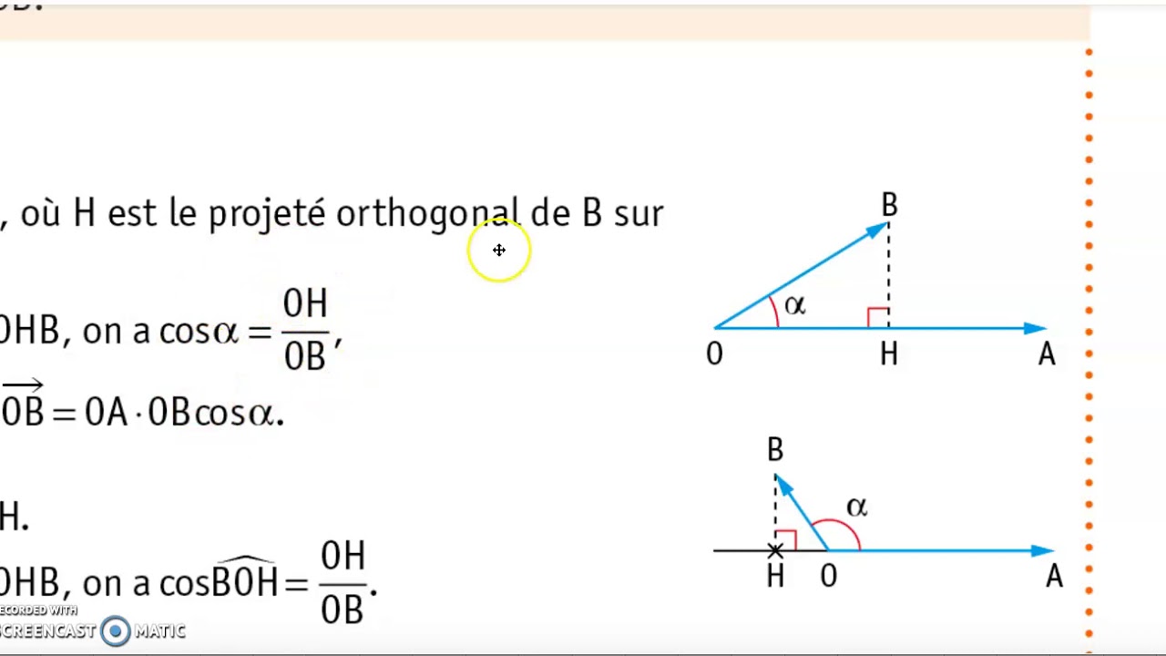 calcul vectoriel cours2 - YouTube