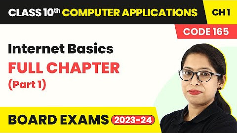 Class 10 Computer Application Subject Code 165 | Full Chapter Videos ...