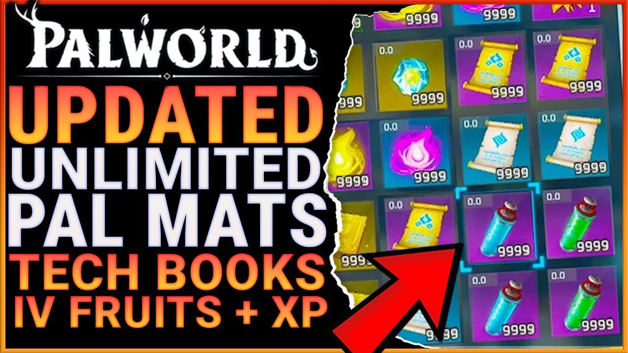 Unlimited IV FRUIT, PAL SOULS, XP & APPLIED TECHNIQUE BOOKS - Palworld ...