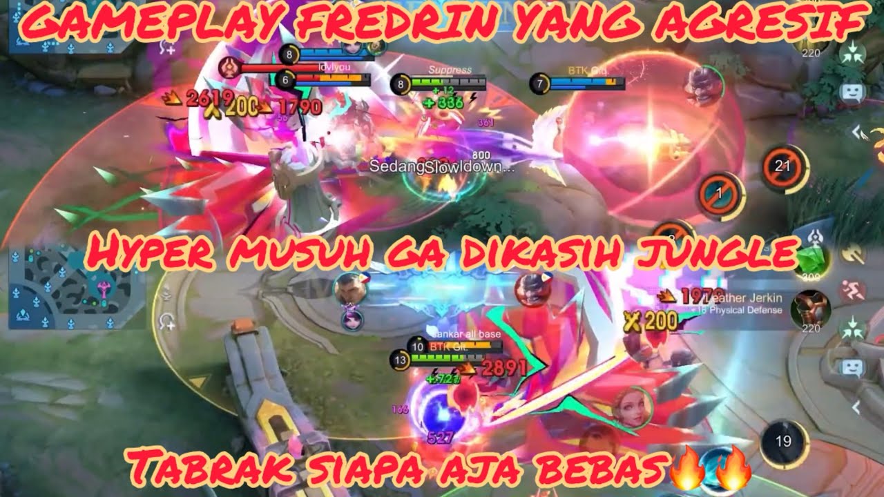 FREDRIN MAIN AGRESIF!!, BIKIN HYPER MUSUH SUSAH NGEJUNGLE - MOBILE ...
