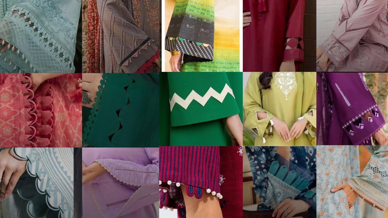 cutwork sleeves design | cutwork sleeves design with lace | sleeves ...