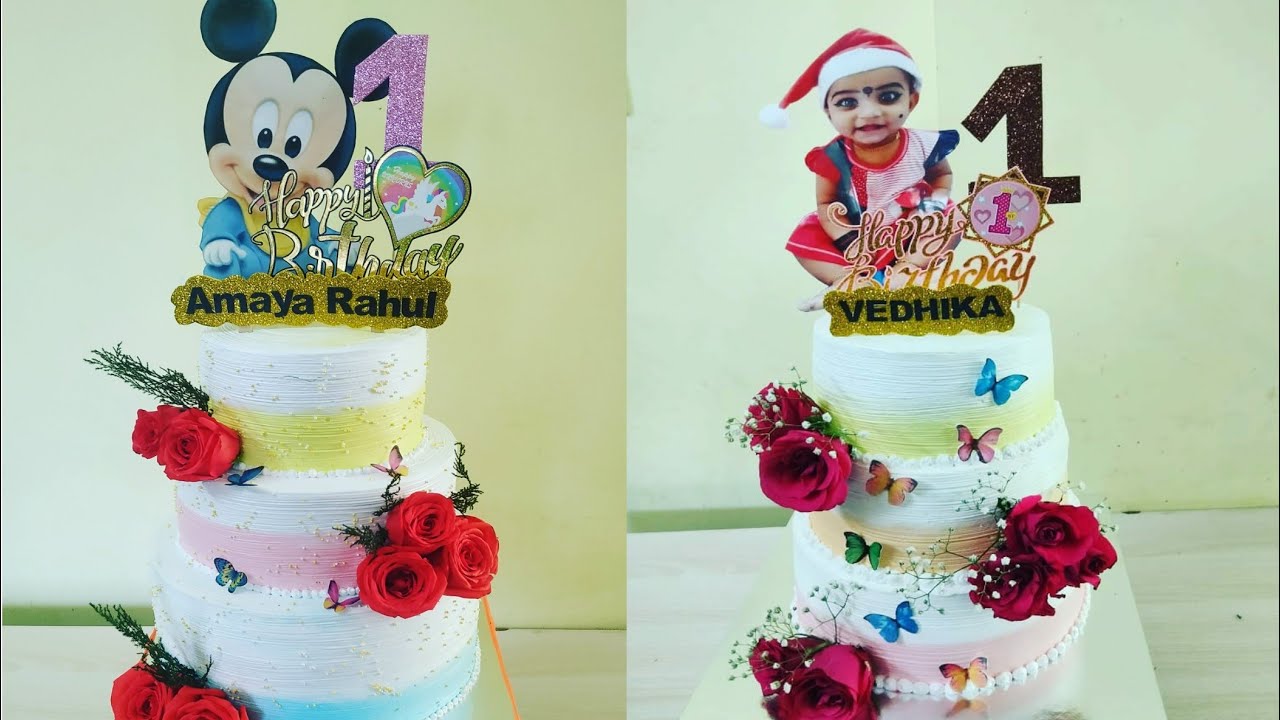 5 kg 3 Tier Birthday Cake design\ #Secret Of Sweet Recipes Tips & Vlogs ...