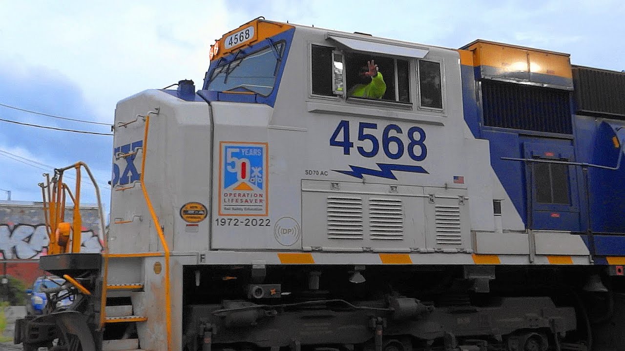 Awesome Conductor on Operation Lifesaver 50th Anniversary Unit - YouTube