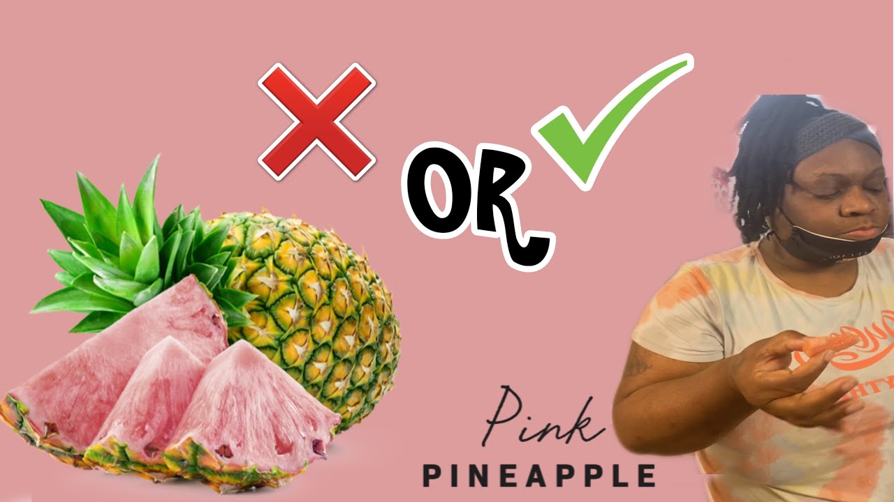 I tried the Pink pineapple from Costa Rica 💞🍍🌸🍍💞 - YouTube