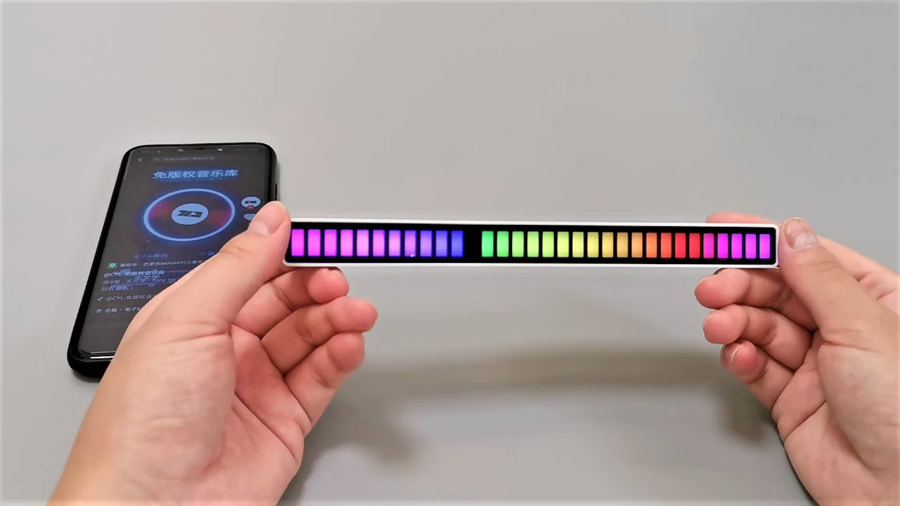 RGB Sound Control Rhythm Recognition Light Bar Unboxing and Review ...