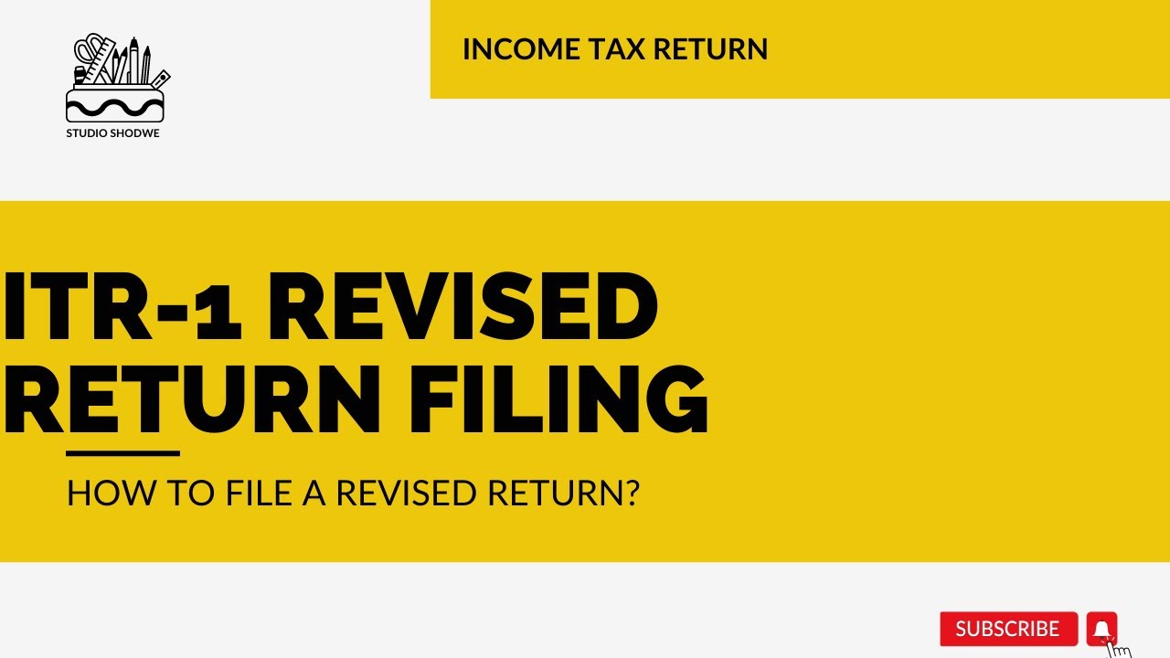ITR-1 Revised return filing | Income tax return | ITR - YouTube