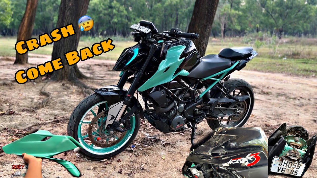 Crash Ke Baad Comeback / Repairing Crashed Duke 390 😰/New Custom X3 Kit ...