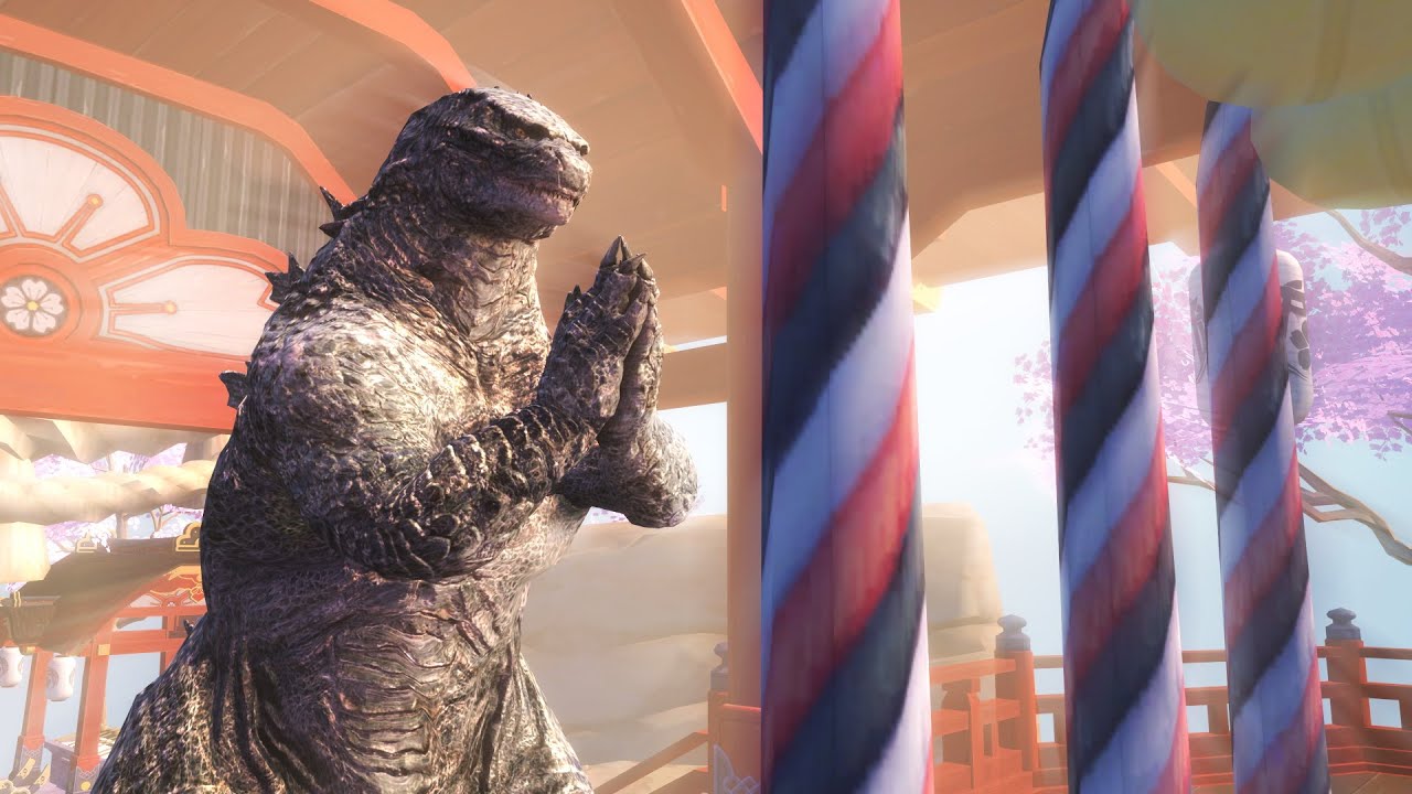 Godzilla Visits A Temple - YouTube