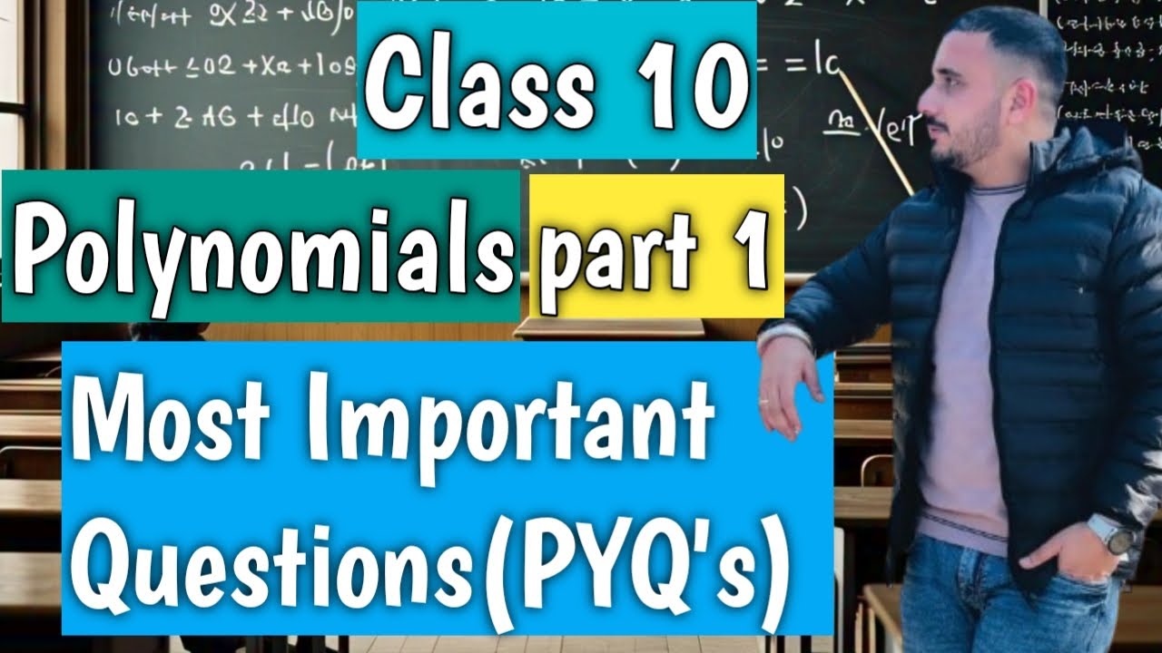 Most Important Question PYQ's||polynomial ||class 10||chapter 2 ||Maths ...