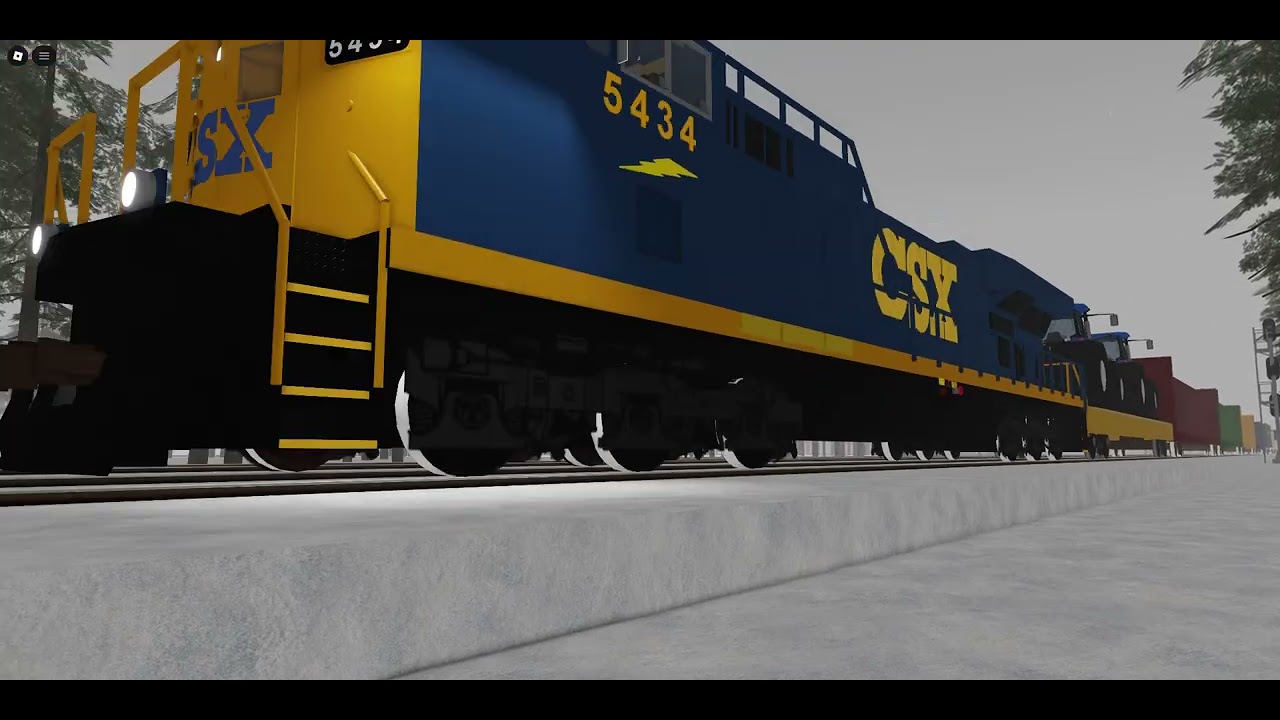 ROBLOX Railfanning at Folkston, GA S57E121: CSX Manifest Train - YouTube