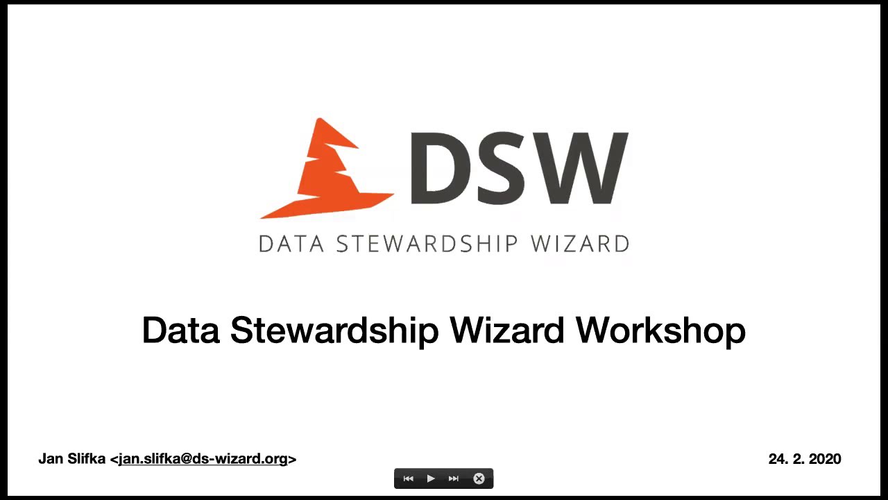 Data Stewardship Wizard Workshop (Feb 2020) - YouTube