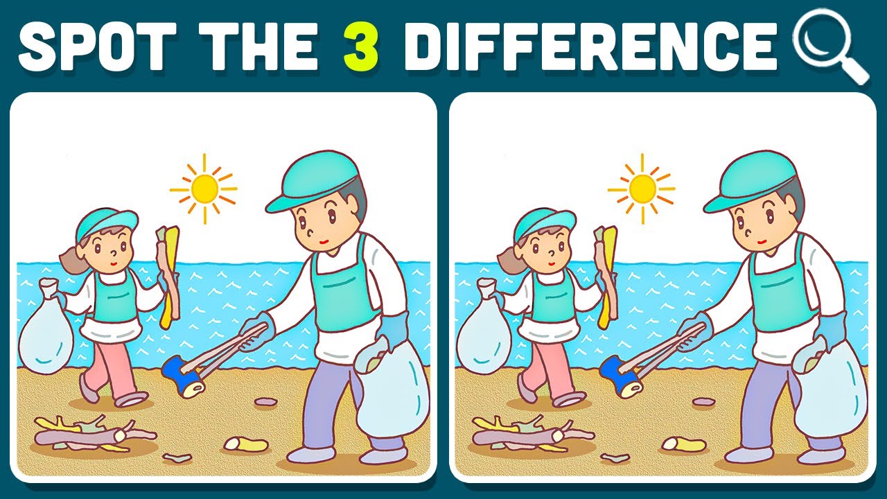 【Spot & Find the Difference Quiz】Train your concentration with brain ...