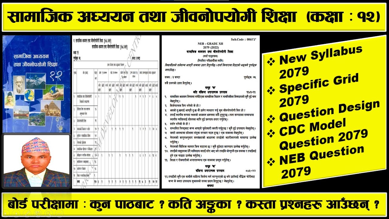 Social Studies, Class- 12, New Syllabus, New Grid, CDC Question, NEB ...