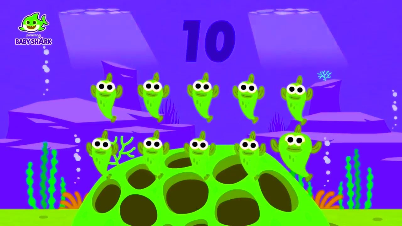 10 Little Fishes In The Sea Baby Shark Super Simple Songs Effects ...