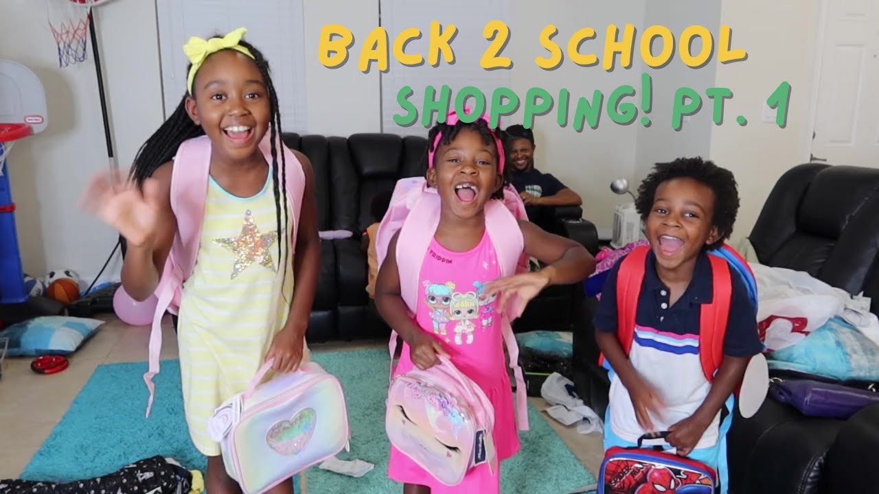 Back 2 School Shopping with our 4 kids - YouTube