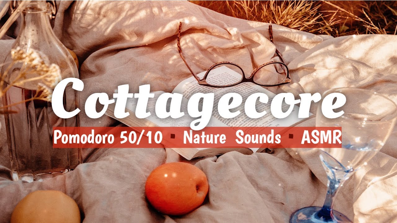 Cottagecore Aesthetic Ambience | POMODORO 50/10 STUDY Session | Study ...