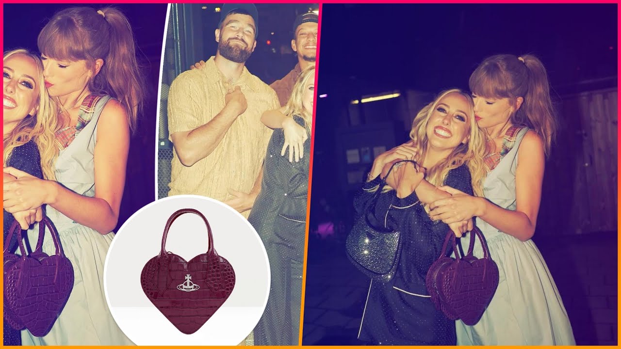 Taylor Swift carries a heart-shaped bag for a double date with Travis ...