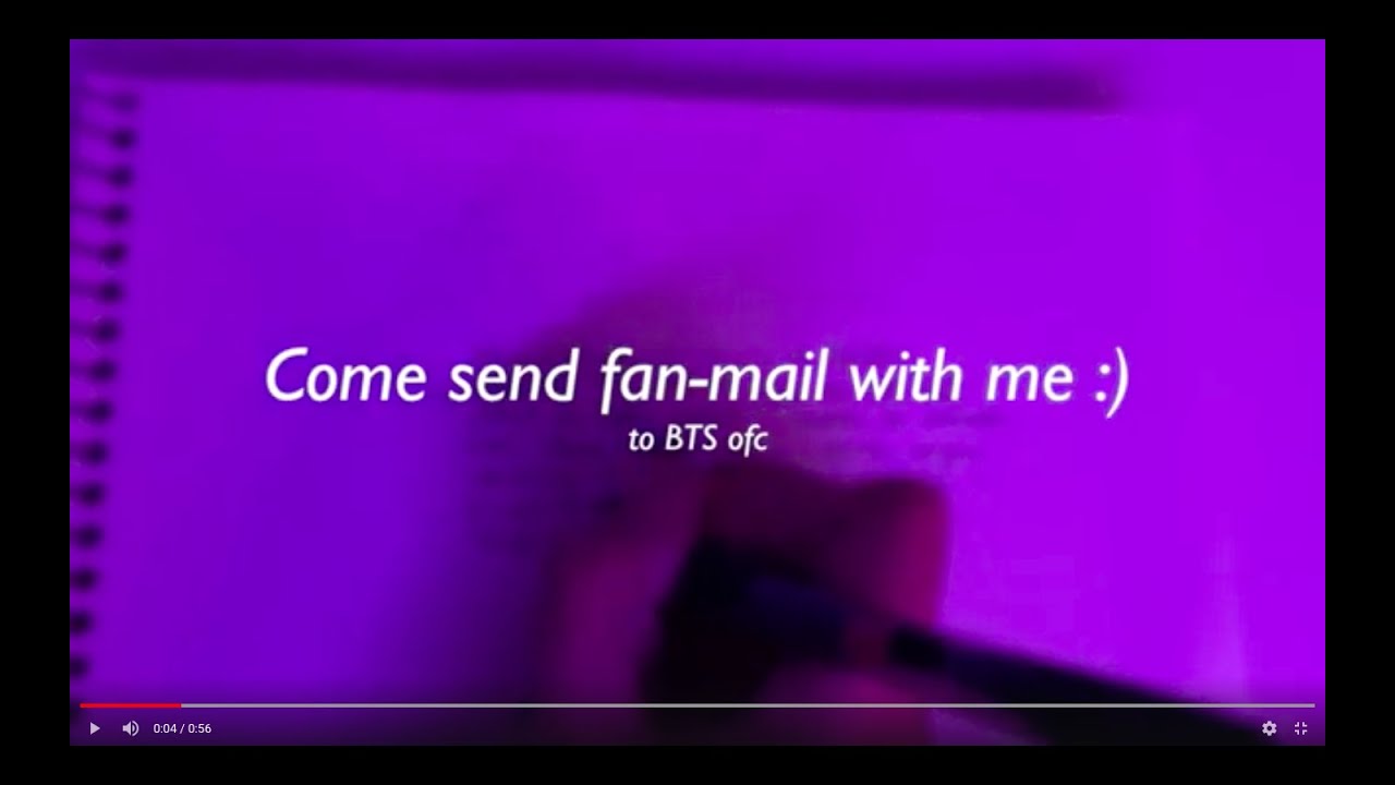 Writing BTS Fan Mail - YouTube