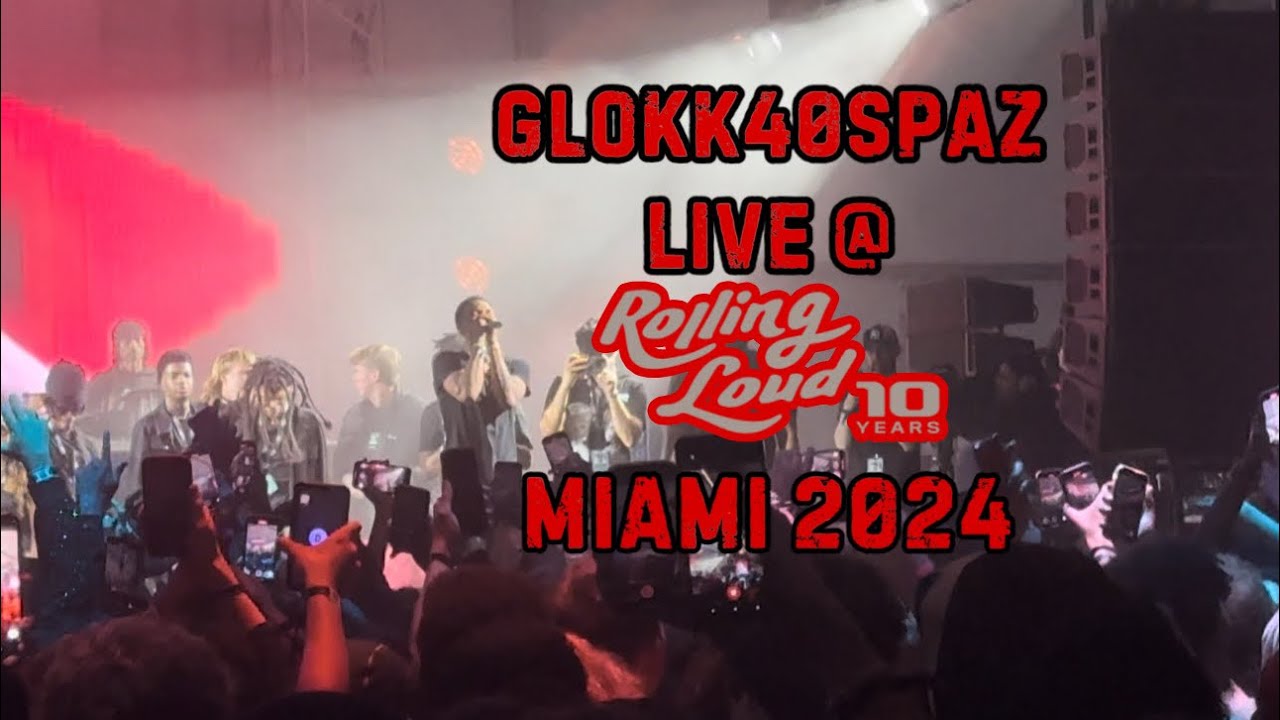 Glokk40Spaz LIVE @RollingLoud Miami 2024 - YouTube