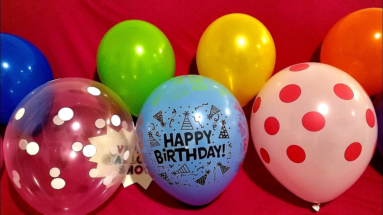 FUN BIRTHDAY BALLOONS POP PART 54!!! - YouTube