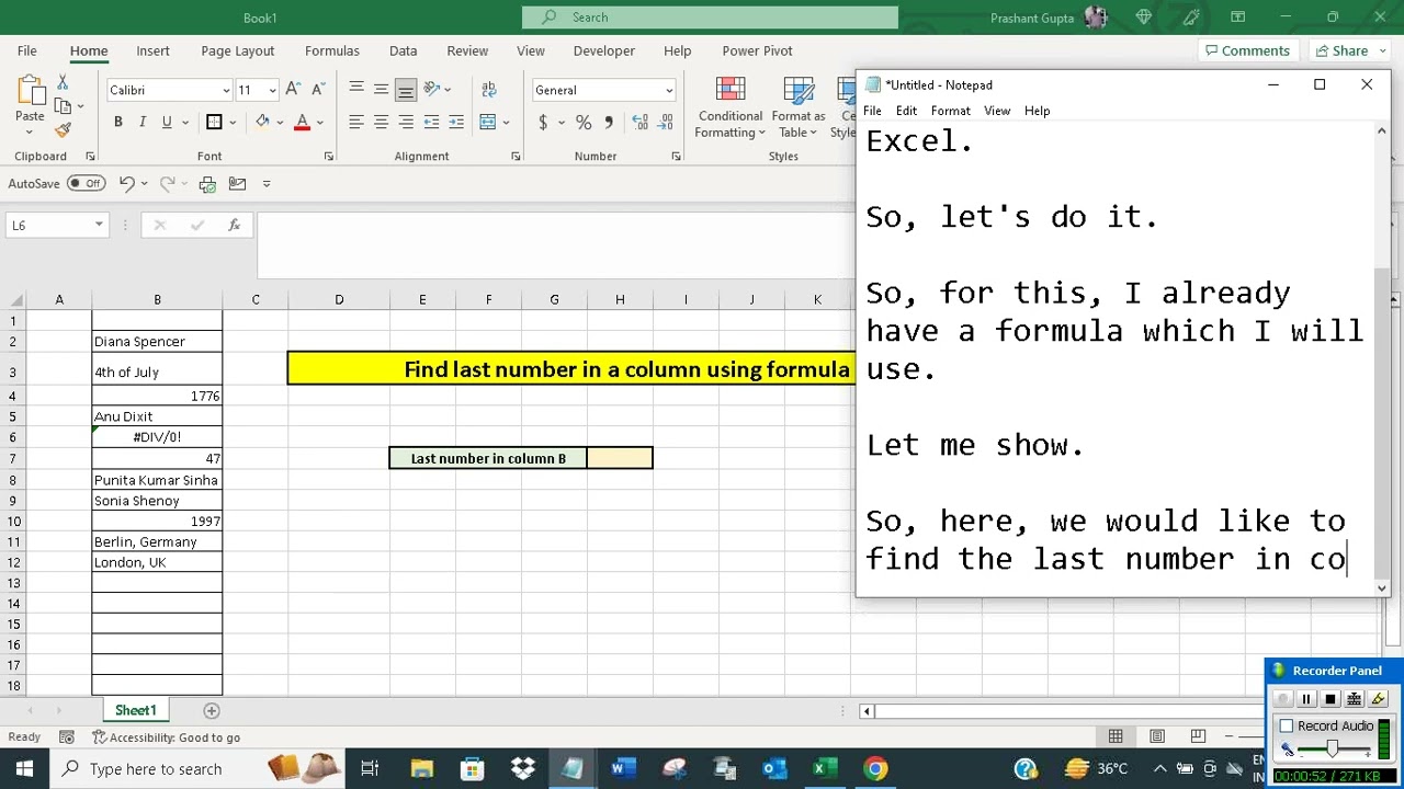 Find Last Number In A Column In Excel Using Formula YouTube Find Last Number In A Column In Excel Using Formula YouTube