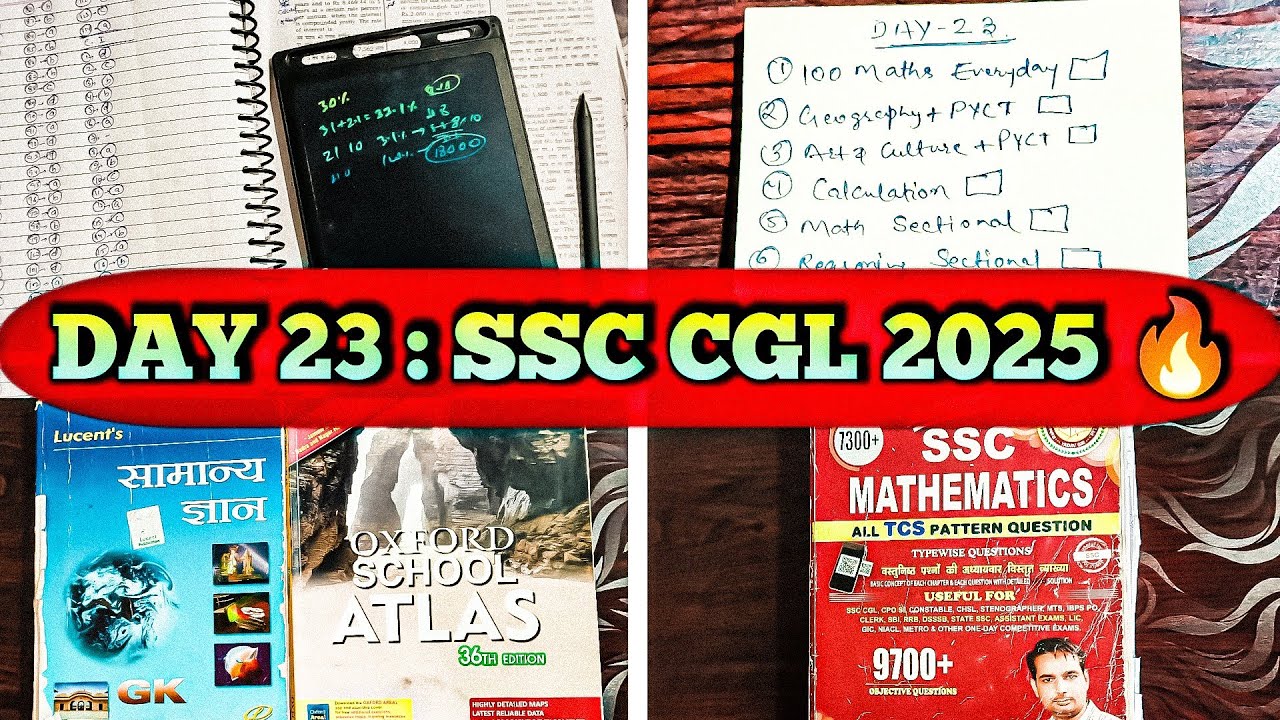 A Productive Day SSC Study Vlog 📚 8+ hour study routine 🔥SSC CGL ...