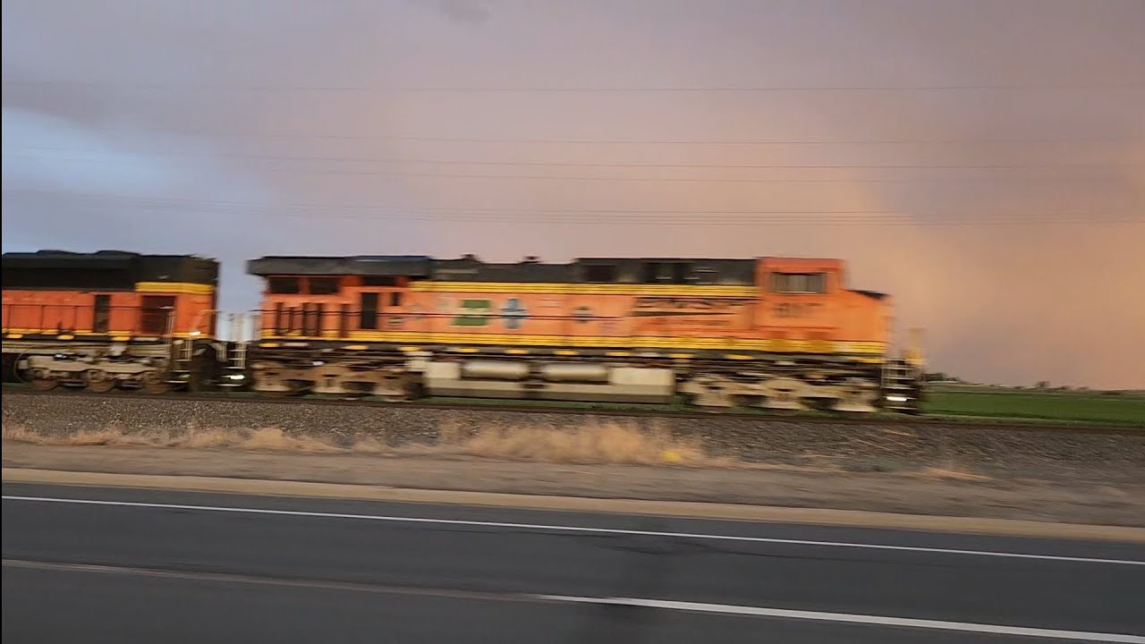 Golden Hour Coal train seen from Highwah 50 with a 25th Anniversary DPU ...